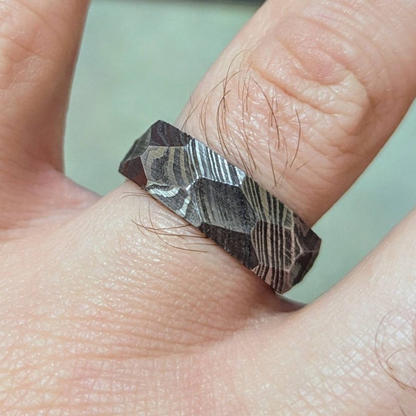 Super Conductor Acid Etched Ring Deep Pattern High End Ring Wedding ...