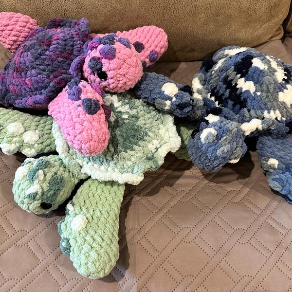CROCHET PATTERN: Thea the No Sew Sea Turtle - Etsy