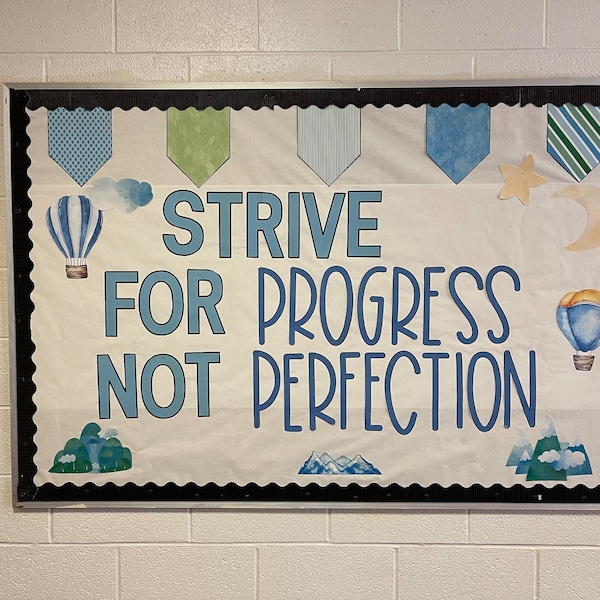 Printable Bulletin Board Display Kit - Teacher Bulletin Board – Strive ...