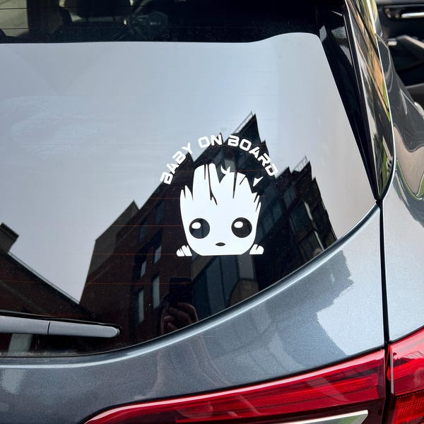 Baby Groot Sticker Car Bumper Sticker Groot Gift for Baby on Board ...