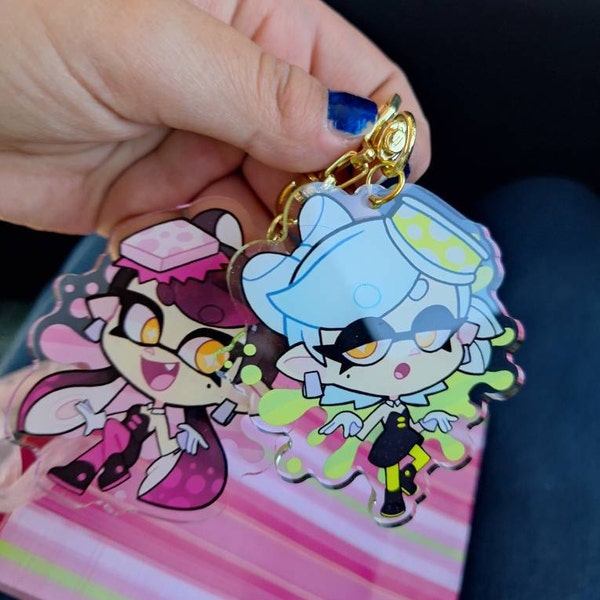 Splatoon: Marina, Pearl, Callie & Marie | Acrylic Charm - Etsy