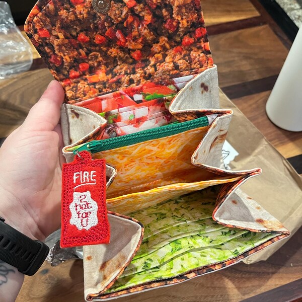 The Snack Sized Burrito Wallet! - Etsy
