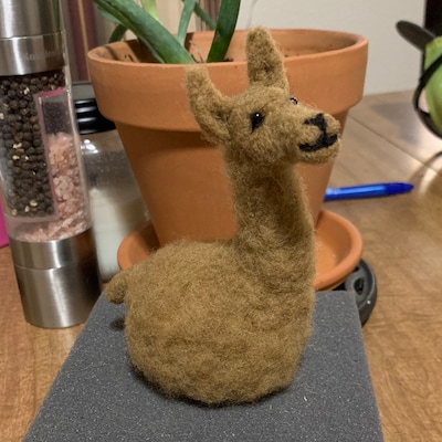 Llama Felting Kit Needle Felting Kit DIY Kit Craft Kit Felting Supplies ...