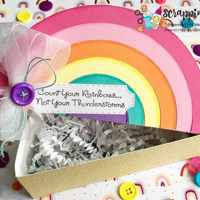 SVG File: 3D Rainbow Gift Box / Treat Box / Favor Box for St. Patrick's ...