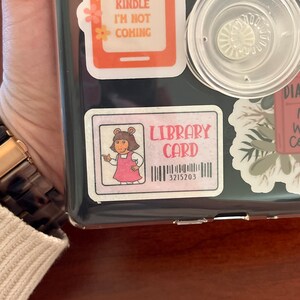 Hand Necklace Sticker Kindle Sticker Bookish Sticker - Etsy