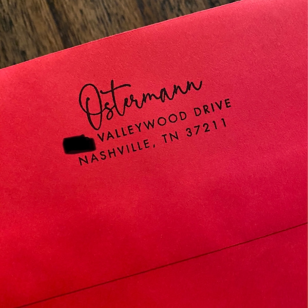 Handwritten Return Address Stamp - Personalized Stamp With Handwriting ...