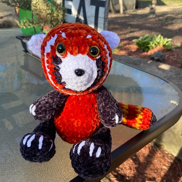 Crochet Red Panda Pattern - Amigurumi Red Panda Pattern – Panda Diy Toy ...