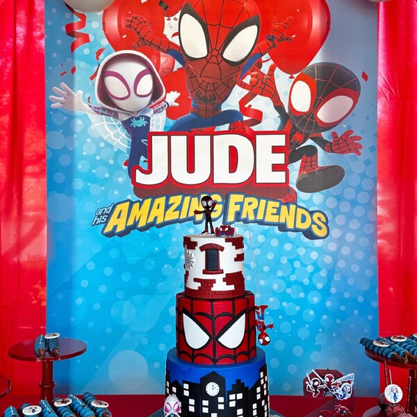 Spidey and His Amazing Friends 3D 7” Letters or Numbers | Spidey Party ...