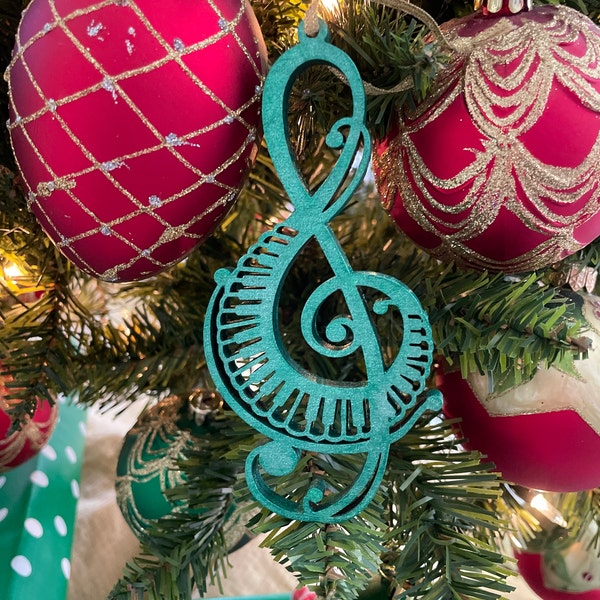 Musical Ornament, Music Note Ornament, Music Lover Ornament, Music ...