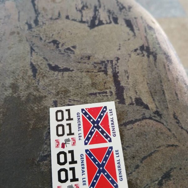 Dukes of Hazzard General Lee Dodge Charger Waterslide Decals 1:64 for ...