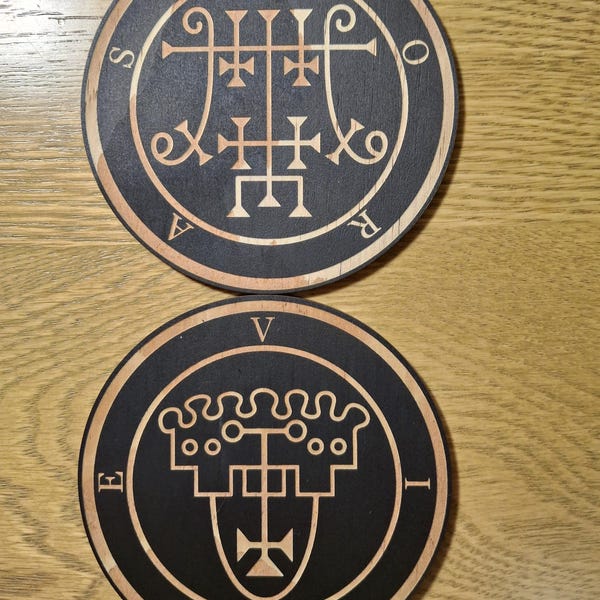 Baphomet Spirit Board & Planchette Set // Satanic Talking Board ...