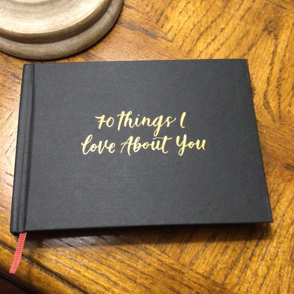 Book of Reasons Why We / I Love You / Handwritten / Personalised Gift ...