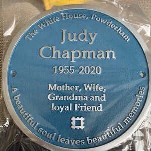 Personalized Fun Blue Plaque With Your Choice of Wording for Outdoor or ...