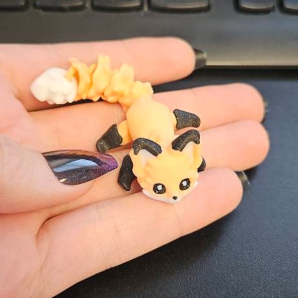 Fox Fidget Toys, Articulated Arctic Fox, Fidget Toy, Sensory Flexis ...