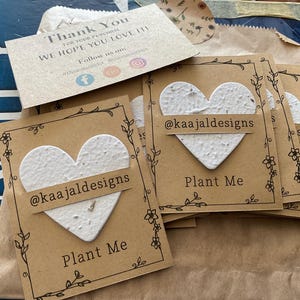 Plantable Mother's Day Card, Seeded Paper Card, Flower Seeds, Eco ...