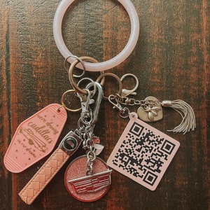 ACRYLIC QR Code Keychain, Scannable Keychain, Unique Business Card for ...