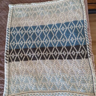 Mosaic Crochet Pattern 53 Chart With WRITTEN ROW REPEATS - Etsy