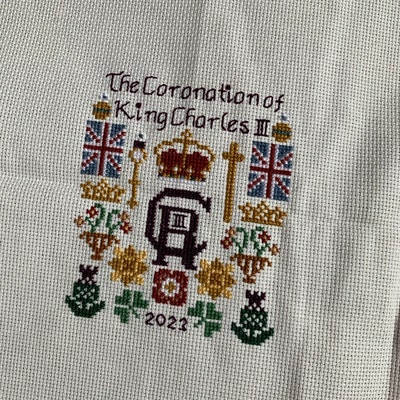 The Coronation of King Charles III Cross Stitch Pattern, Primitive ...