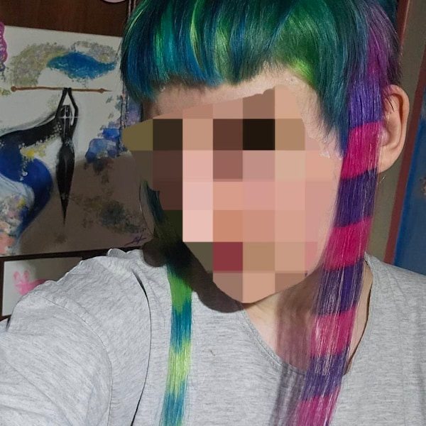 Custom Scene Kid Raccoon Tail Hair Extension - Etsy