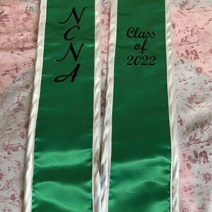 A Custom Satin Graduation Sash & Stoles Graduation Gifts Satin Grad ...