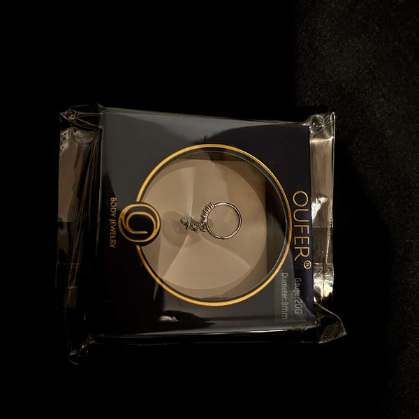 14K Solid Gold Vertical Helix Piercing/hidden Rook Dangle Earring ...