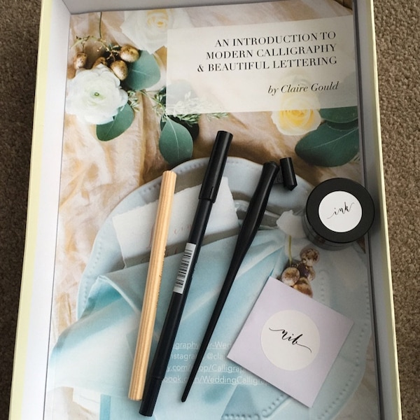 Beautiful Modern Calligraphy Starter Set With Full Colour Guide Book ...