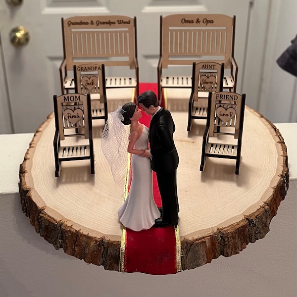 In Loving Memory Engraved Mini Bench, Wedding Place Setting, Memorial ...