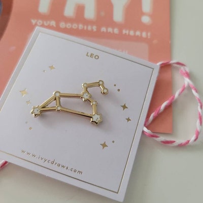 Leo Zodiac Constellation Pin - Etsy