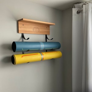 Minimalist Yoga Mat Storage, Bedroom Yoga Mat Stand, Exercise Mat ...