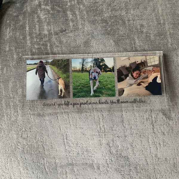 Personalised Triple Collage Family Photo Plaque – Acrylic Gift - Etsy UK