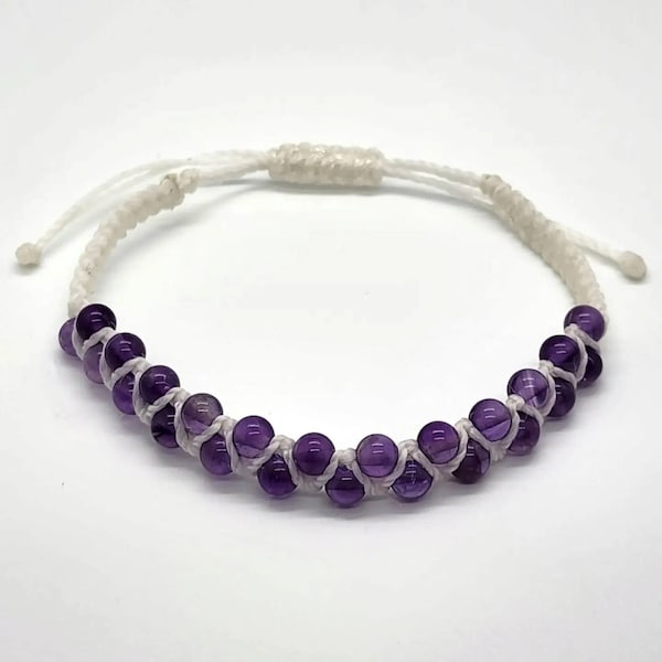 Natural Amethyst Beads 4mm 6mm 8mm 10mm 12mm 14mm Polished Round 15.5 ...