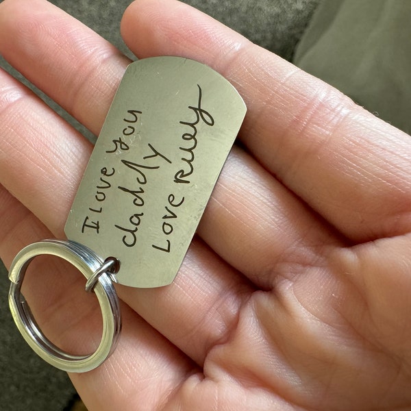 Engraved Photo Keyring - Stainless Steel, Lasered - Etsy