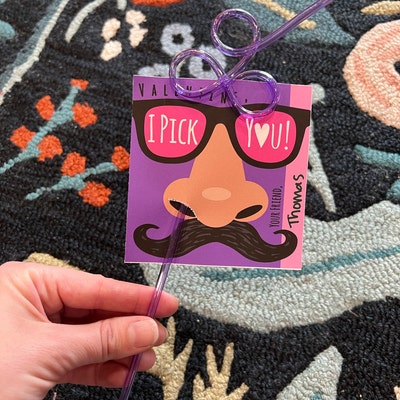 Funny Nose Picking Valentines Classroom Pencil Holder Valentines ...