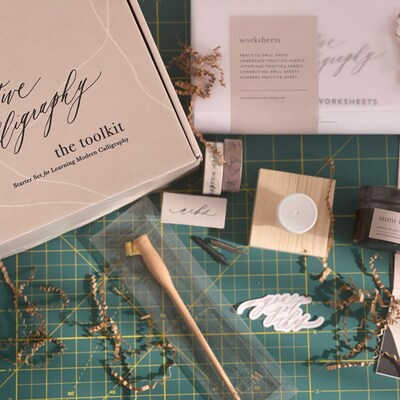 Beginner Calligraphy Starter Kit, Starter Calligraphy Kit, Calligraphy ...