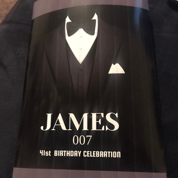 Tuxedo Chip Bag, Tuxedo Party Favors, Men's Birthday Chip Bag, Spy ...