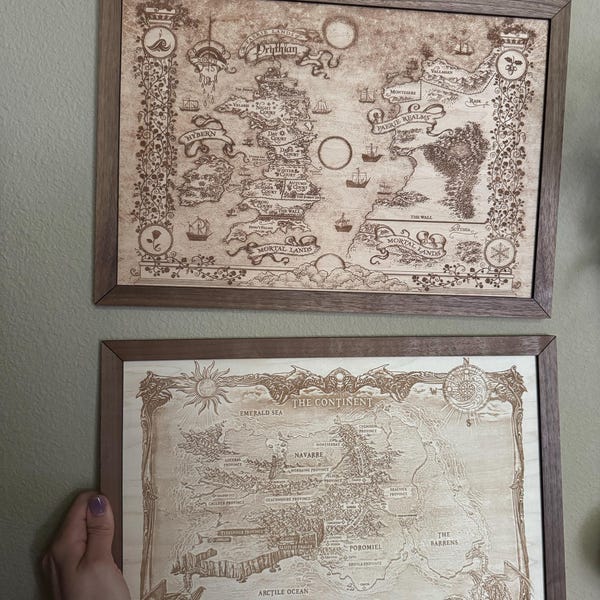 Fourth Wing/iron Flame/onyx Storm Map, Wood Engraved Map - Etsy