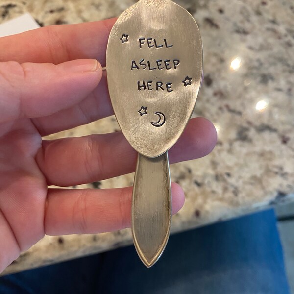 Fell Asleep Here Vintage Spoon Bookmark - Moon and Stars - Bookworm ...