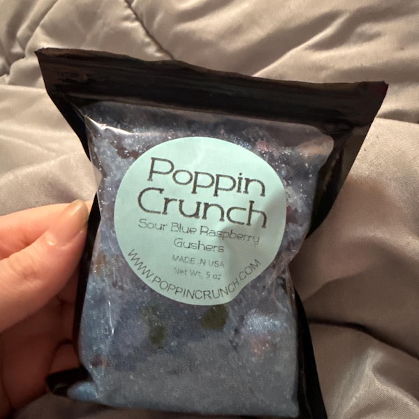 Poppin Crunch Blue Raspberry Gushers Candy Snacks 1 - 2 LBS - Choice of ...