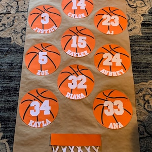 Basketball Cut-outs set of 12 Basketball Cutouts Basketball Team ...
