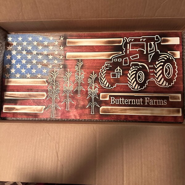 Wood Flag Customs and Border Protection CBP Green Line Flag Celebrate ...