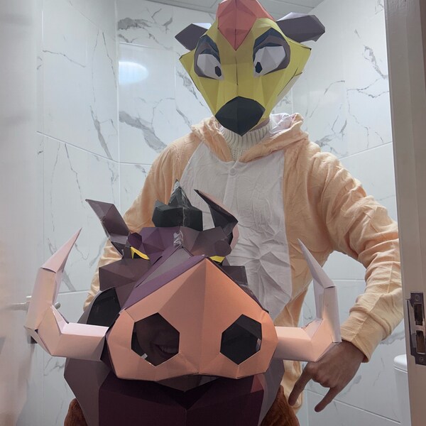 PUMBA LION KING Mask - Etsy