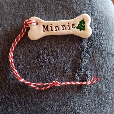 Dog Bone Personalised Clay Decorations Pets, Personalised, Handmade ...