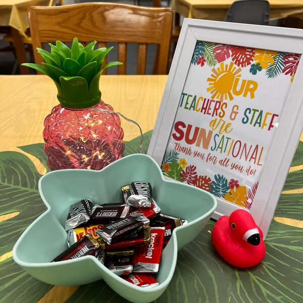 Employee Appreciation Printable Sign, Muffins for Work Treat Sign Break ...