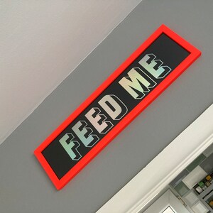 Feed Me Sign Framed Print Gallery Wall Print Wall Art - Etsy
