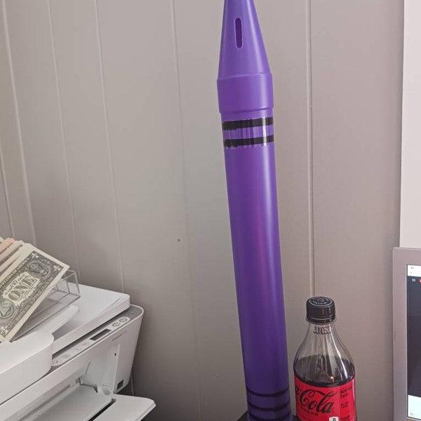 Crayon Coin Savings Bank - Measures Approximately 22.5" Tall X 2.25 ...