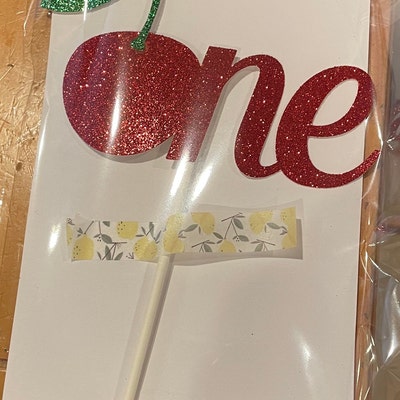 Cherry First Birthday Cherry Cake Topper Cherry Party - Etsy