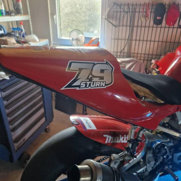 3x Personal Custom Race Numbers Stickers Decals Graphics Racing ...