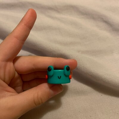 Polymer Clay Rings Animal Rings Frog Ring Clay Frog Ring - Etsy