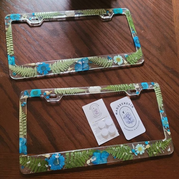 Floral License Plate Frame Bundle Deal* Two License Plate Frames ...