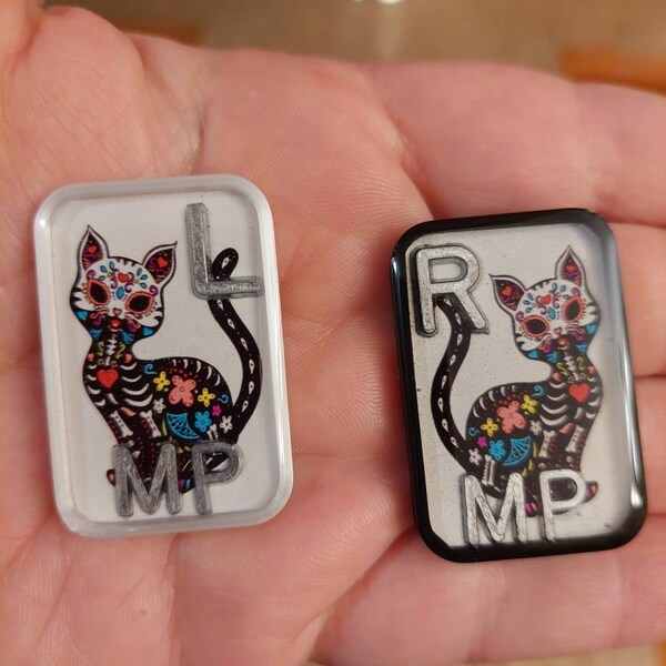 Cat Skeleton X-ray Marker- Cat Xray Markers With Initials - Cat Bones ...